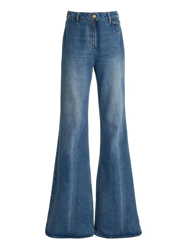 Ulla Johnson Zephyr High-rise Flared Jeans - Medium Wash