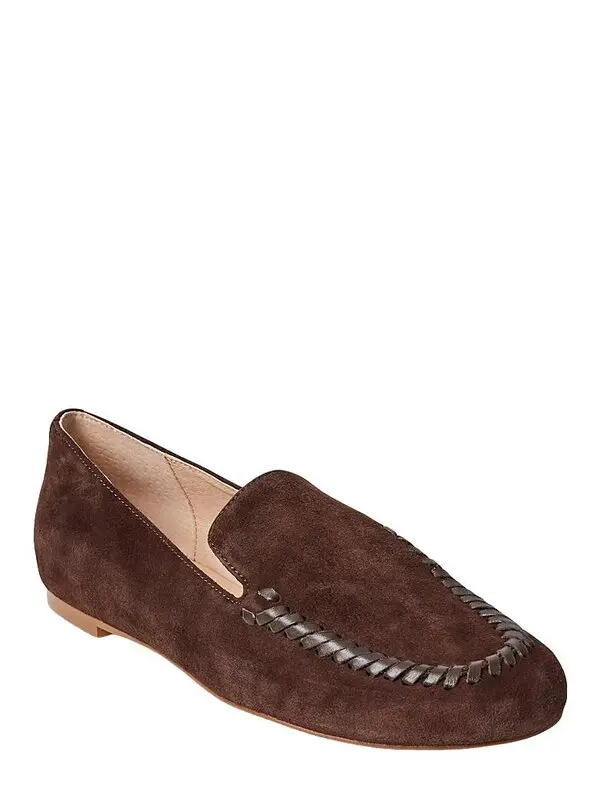 Jack Rogers Camden Suede Loafers - Hot Fudge