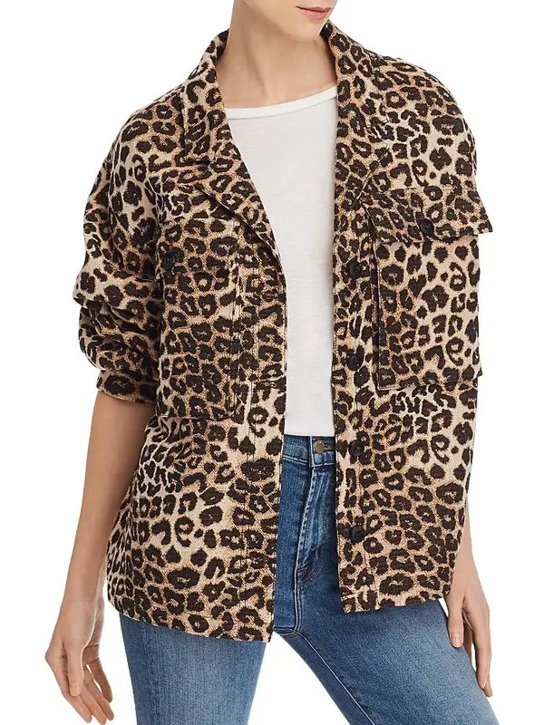 ANINE BING Flynn Jacket - Leopard