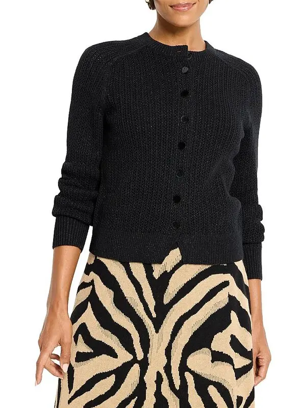 NIC+ZOE Party Cardigan - Black Onyx