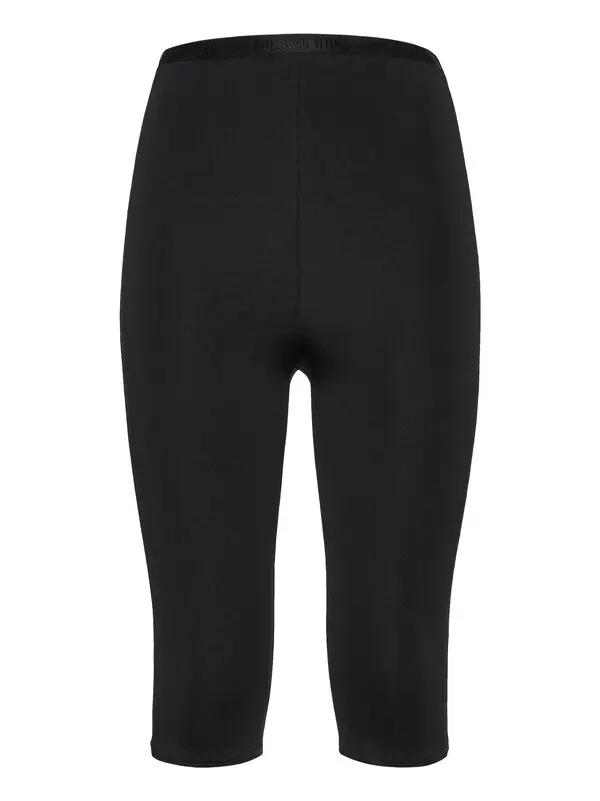 Valentino Garavani Cropped Technical Jersey Leggings - Black