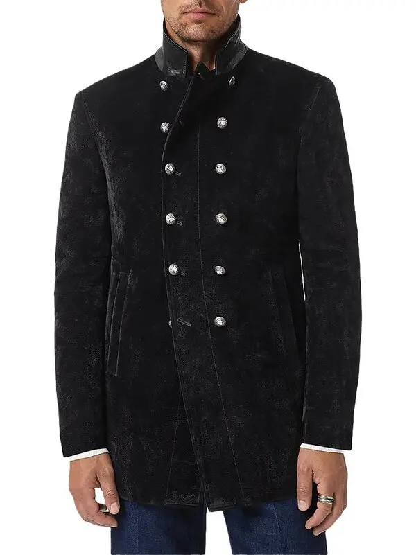 John Varvatos Regan Double-breasted Jacket - Black