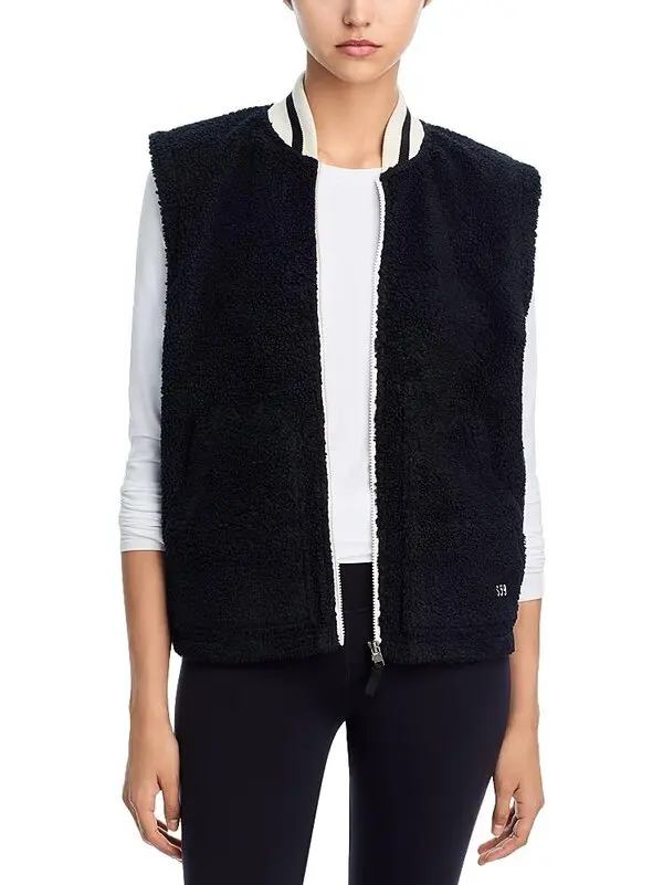 Splits59 Aster Sherpa Vest - Black