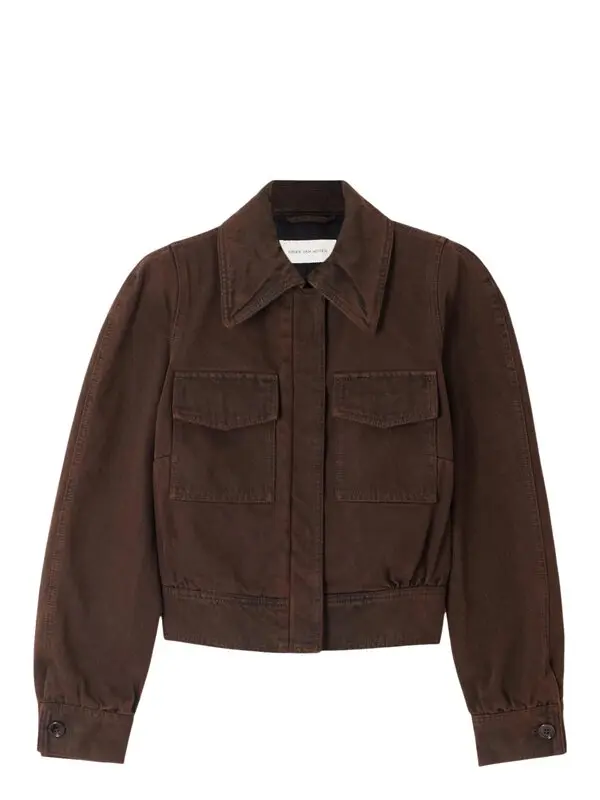 Dries Van Noten Denim Trucker Jacket - Brown