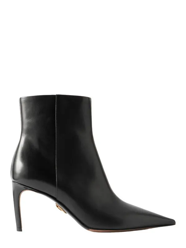 Dolce & Gabbana Devotion Leather Ankle Boots - Black