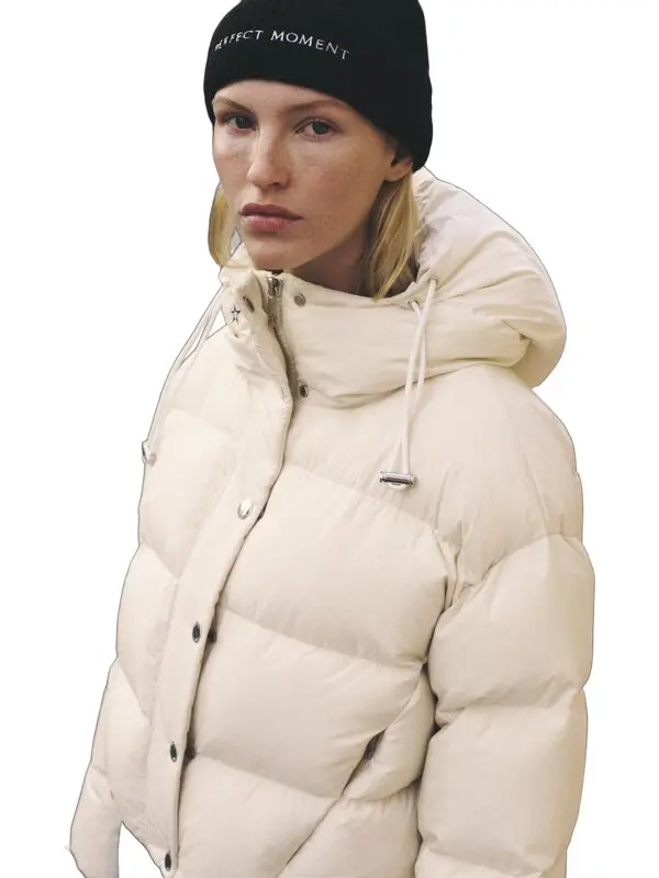 Perfect Moment Down Cropped Puffer Jacket - Snow-white