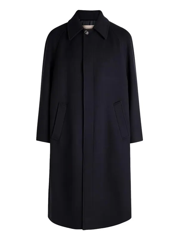 Valentino Garavani Wool And Cashmere-blend Coat - Black