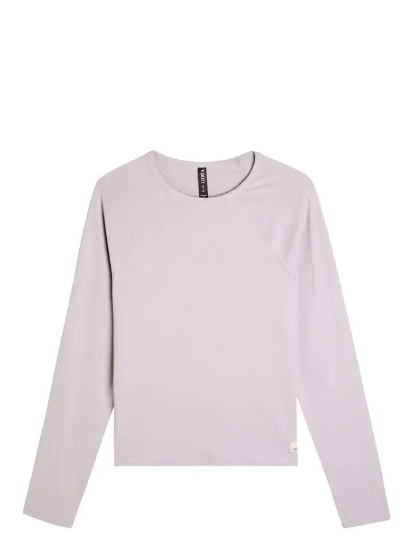 Vuori Pose Ribbed Jersey Top - Lilac