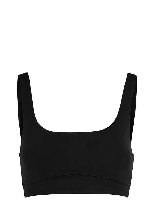Vuori Alltheform Stretch-jersey Soft-cup Bra - Black