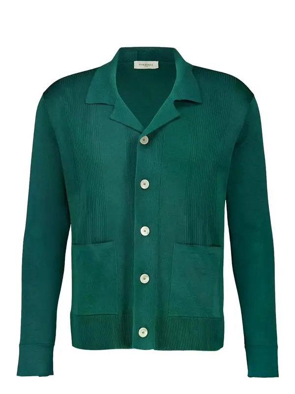 PIACENZA CASHMERE 1733 Buttoned Pocket Shirt - Green