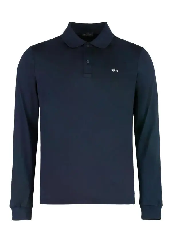 Paul & Shark Long-sleeve Polo Shirt - Blue