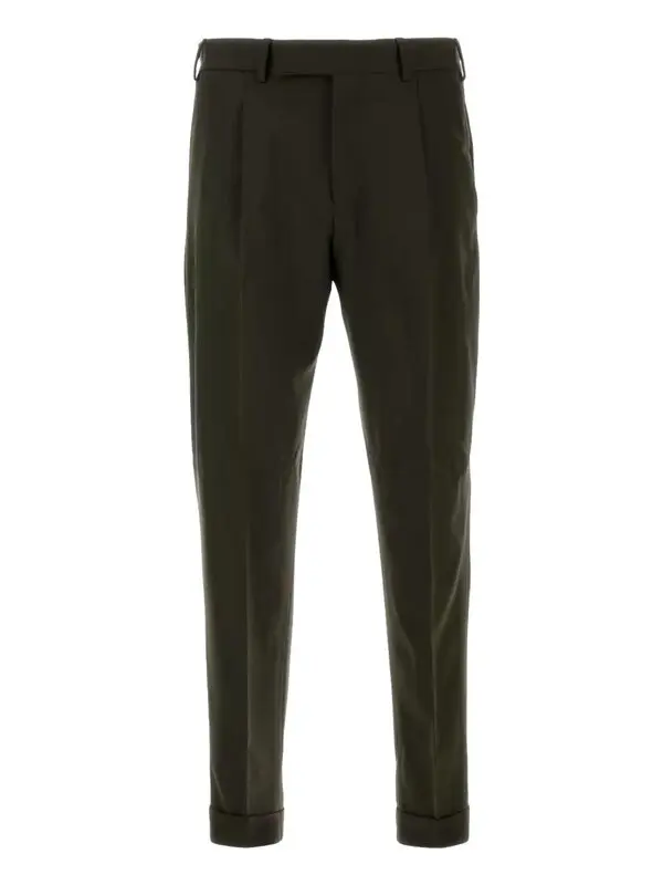 PT TORINO Cuffed Trousers - Green