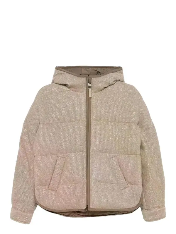 Brunello Cucinelli Hooded Puffer Jacket - Neutrals