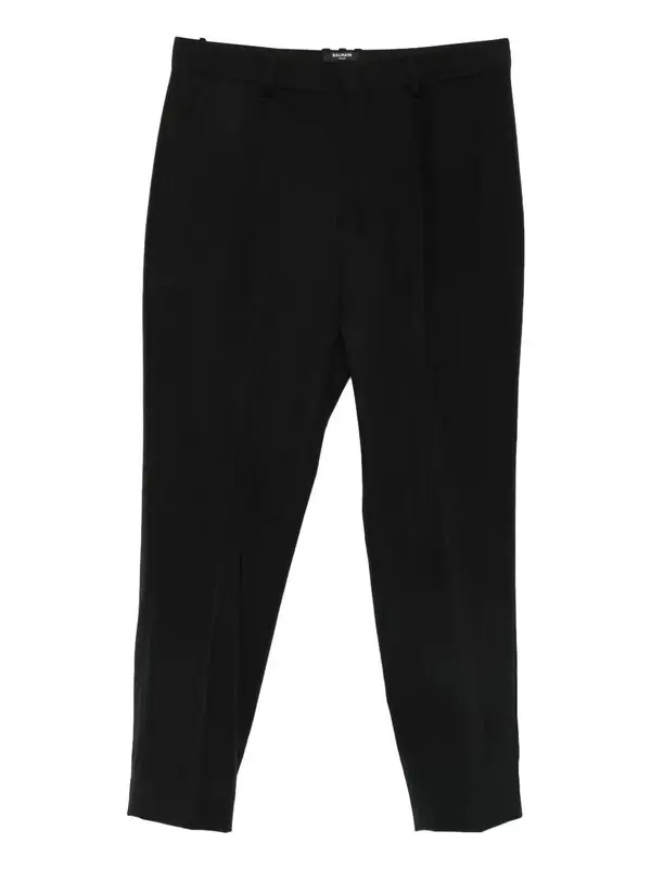 Balmain Pleated Trousers - Black