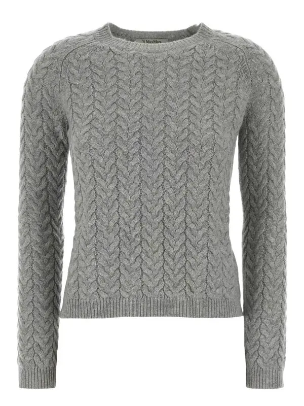 Max Mara Eliane Cable-knit Sweater - Grey