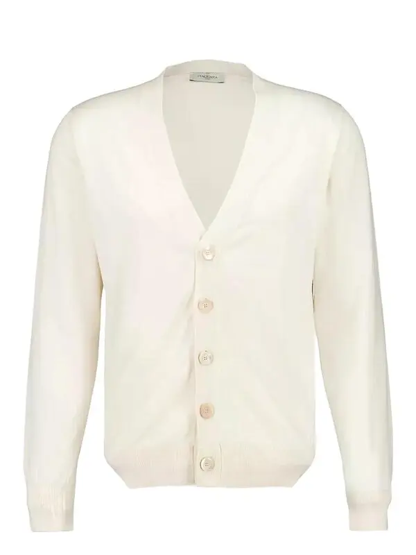 PIACENZA CASHMERE 1733 Buttoned V-neck Cardigan - Neutrals