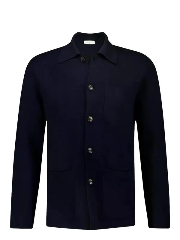 PIACENZA CASHMERE 1733 Button-up Wool Jacket - Blue