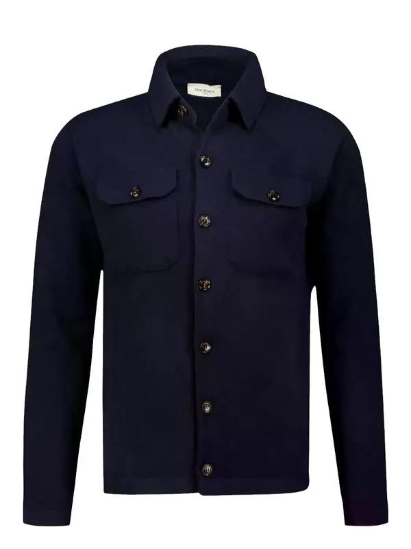 PIACENZA CASHMERE 1733 Button-up Pocket Shirt - Blue