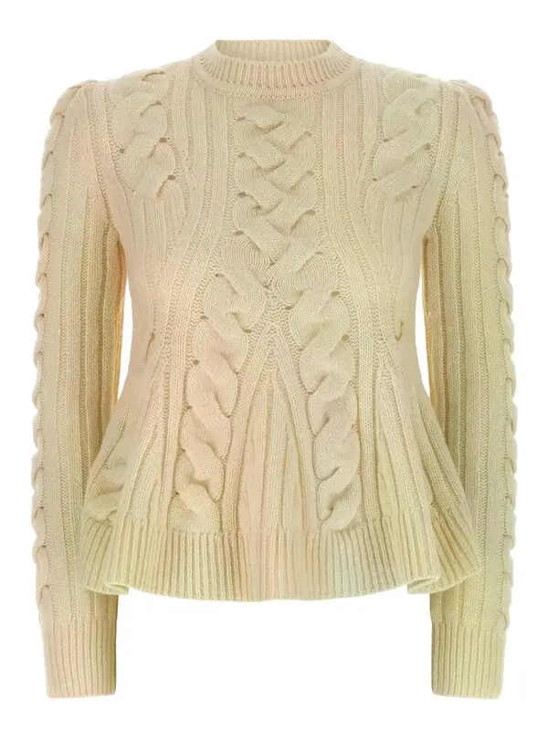 Alexander McQueen Cable-knit Sweater - Neutrals