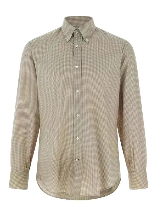 Brunello Cucinelli Check-pattern Shirt - Neutrals