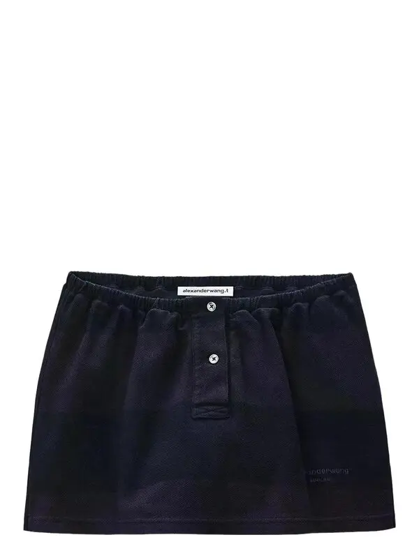Alexander Wang Button Mini Skort - Black