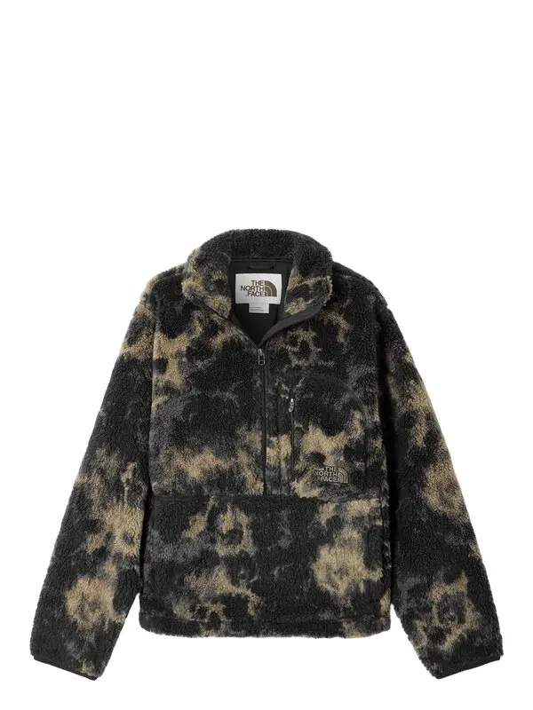 The North Face Embroidered Fleece Half-zip Jacket - Brown