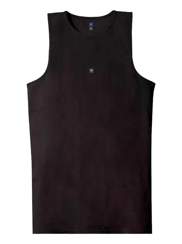 Yeezy Logo-appliqué Tank Top - Black
