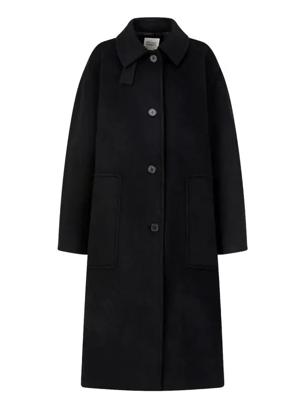 STUDIO TOMBOY Single-breasted Felted Coat - Black