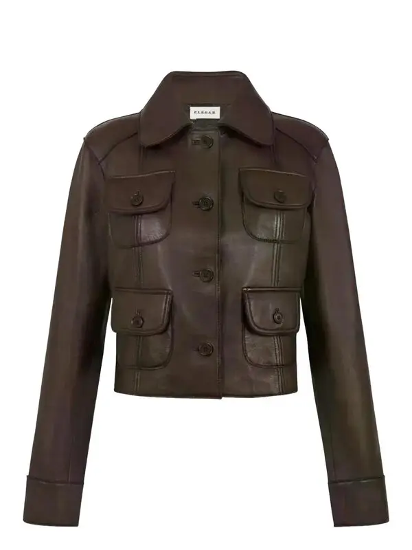 P.a.r.o.s.h Leather Jacket - Brown
