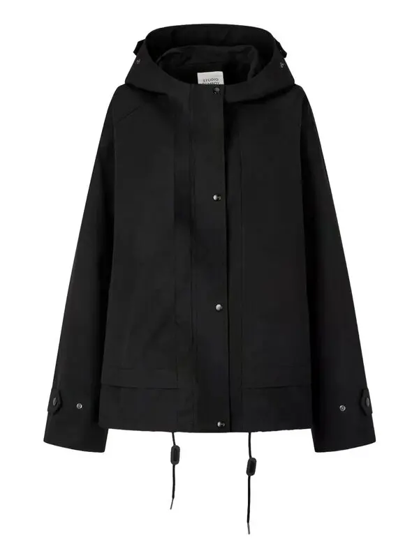 STUDIO TOMBOY Layered Hooded Jacket - Black