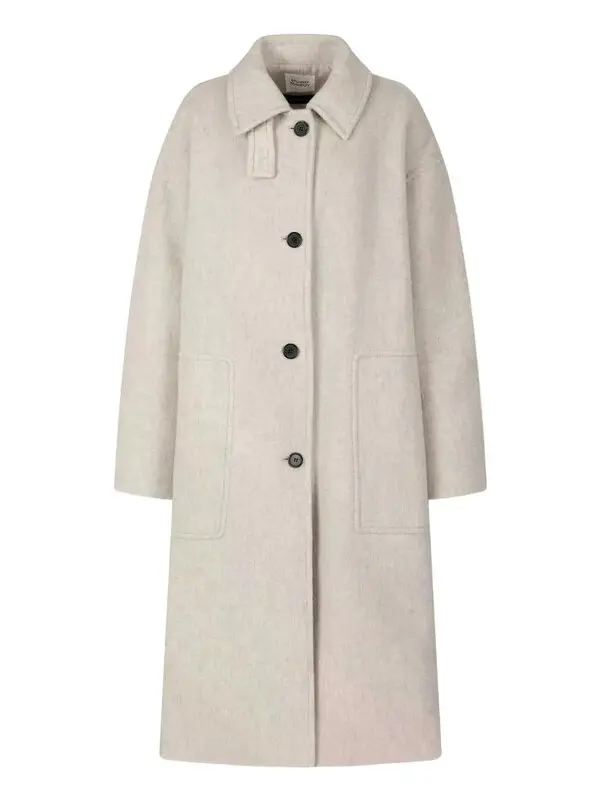 STUDIO TOMBOY Single-breasted Felted Coat - Neutrals