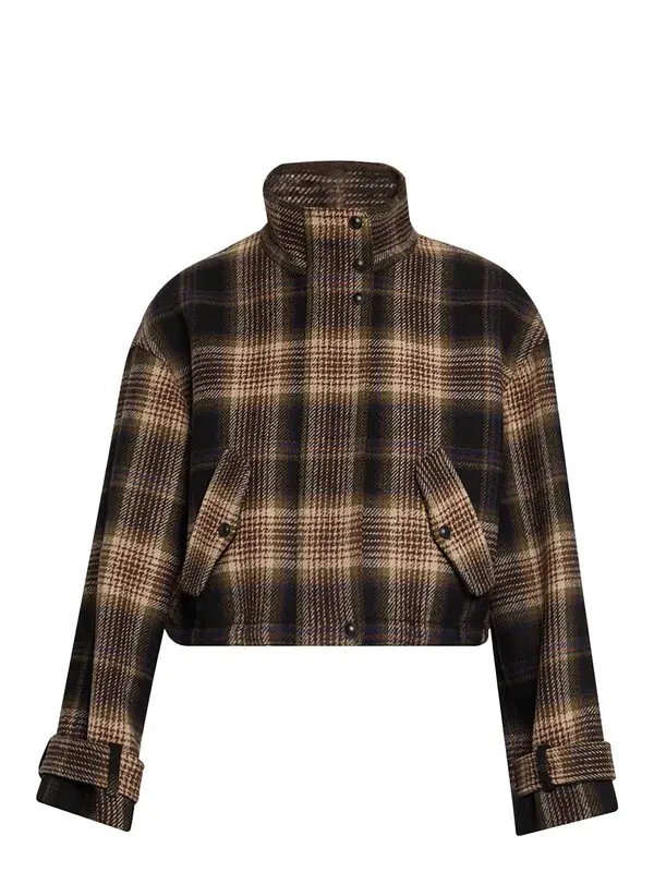 Veronica Beard Bateman Plaid Jacket - Black Multi