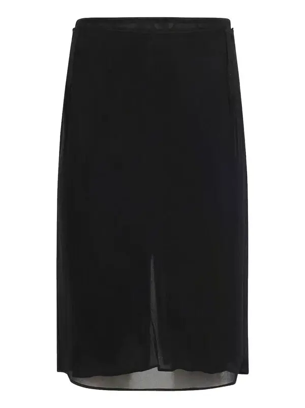Marella Slit Skirt - Black