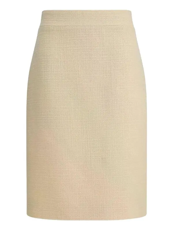 Valentino Garavani Tweed Pencil Skirt - Neutrals