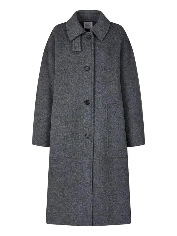 STUDIO TOMBOY Mélange-effect Single-breasted Coat - Grey