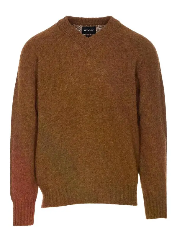 Howlin' V-neck Future Memories Sweater - Brown