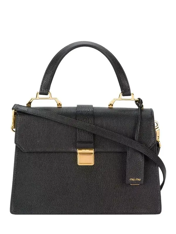 Miu Miu Madras Handbag - Black