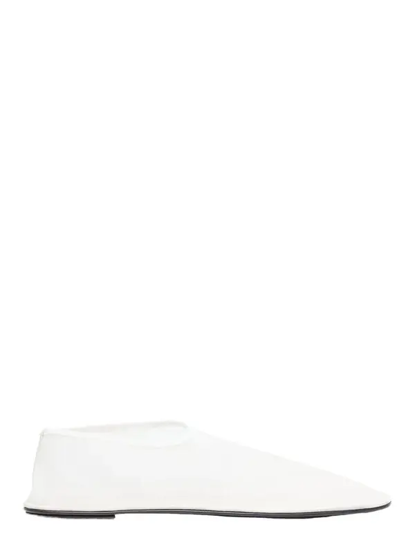 THE ROW Sock-style Mesh Ballet Flats - White
