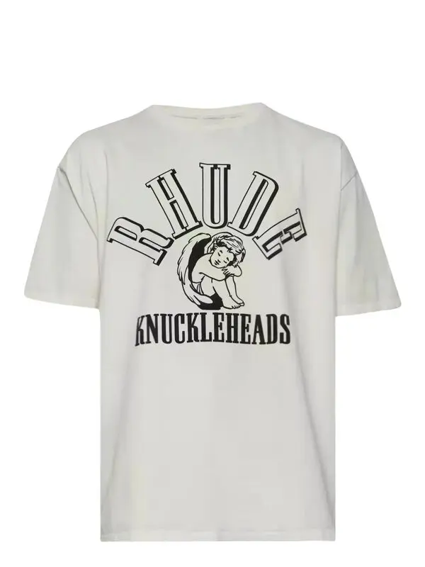 Rhude Knuckleheads Cotton T-shirt - White