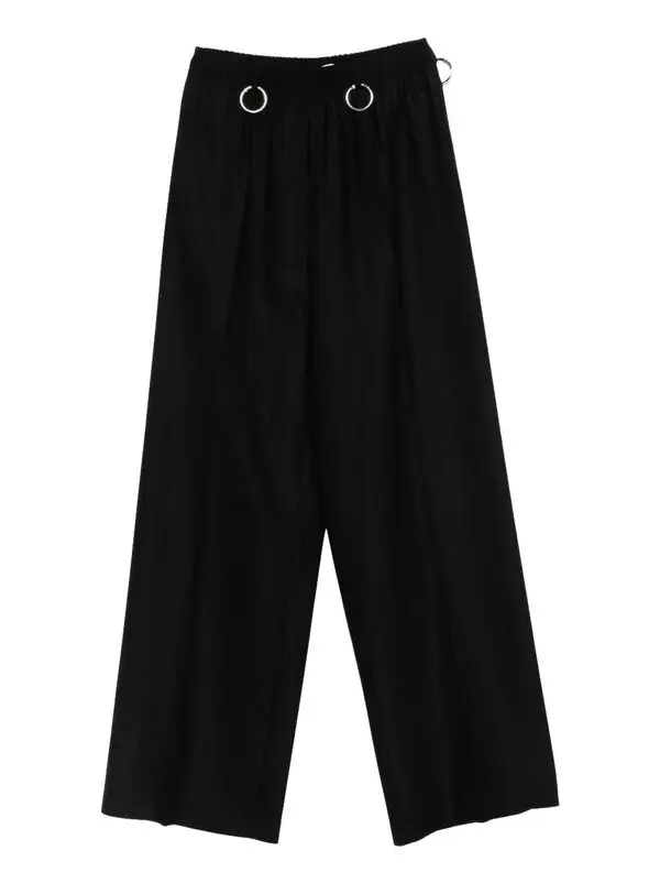 MEDEEA Ring-embellished Trousers - Black