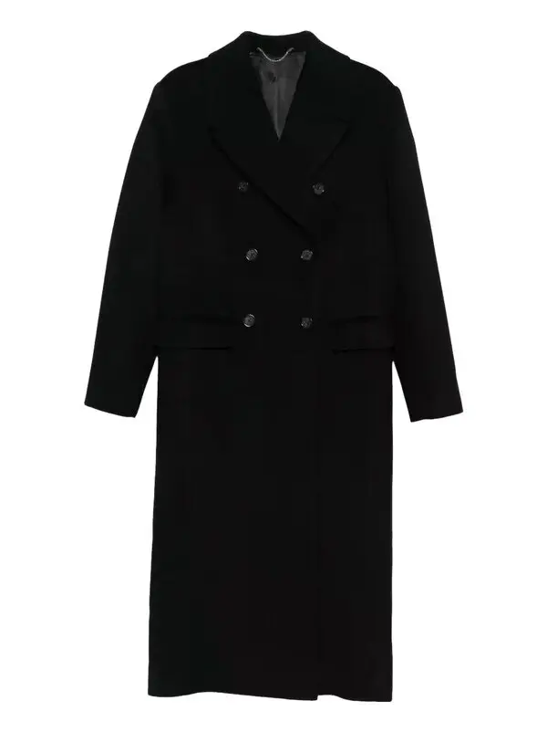 TOTEME Double-breasted Coat - Black