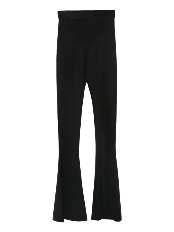 MEDEEA High-waisted Flared Trousers - Black