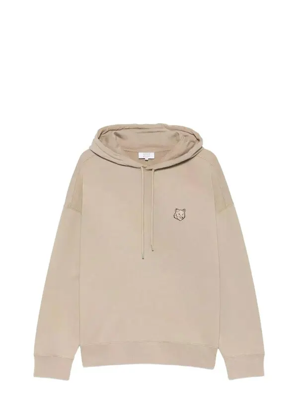 Maison Kitsuné Fox-motif Hoodie - Neutrals