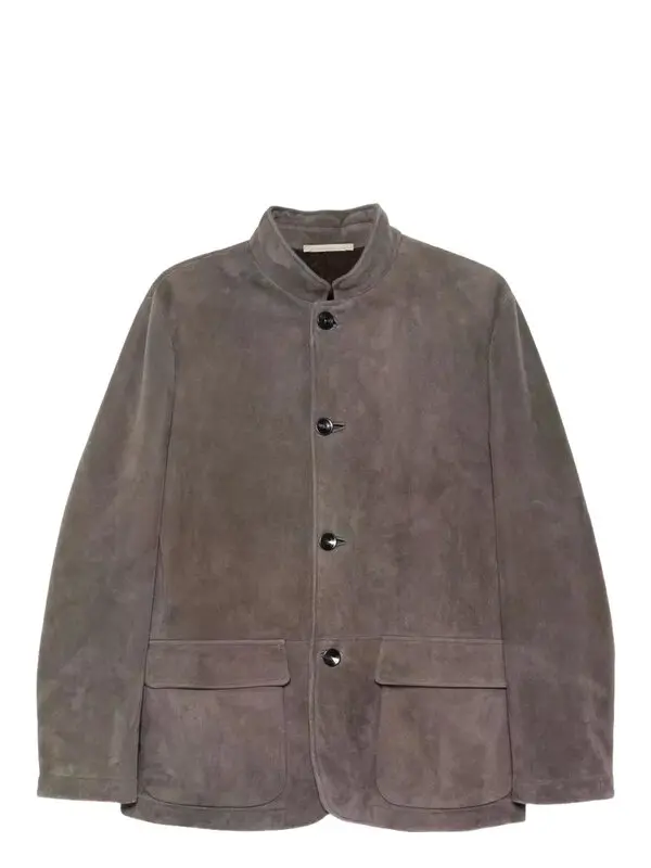 Agnona Buttoned Shearling Jacket - Brown