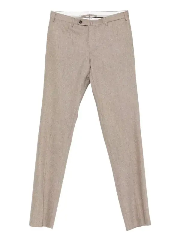 Incotex Pressed-crease Trousers - Brown