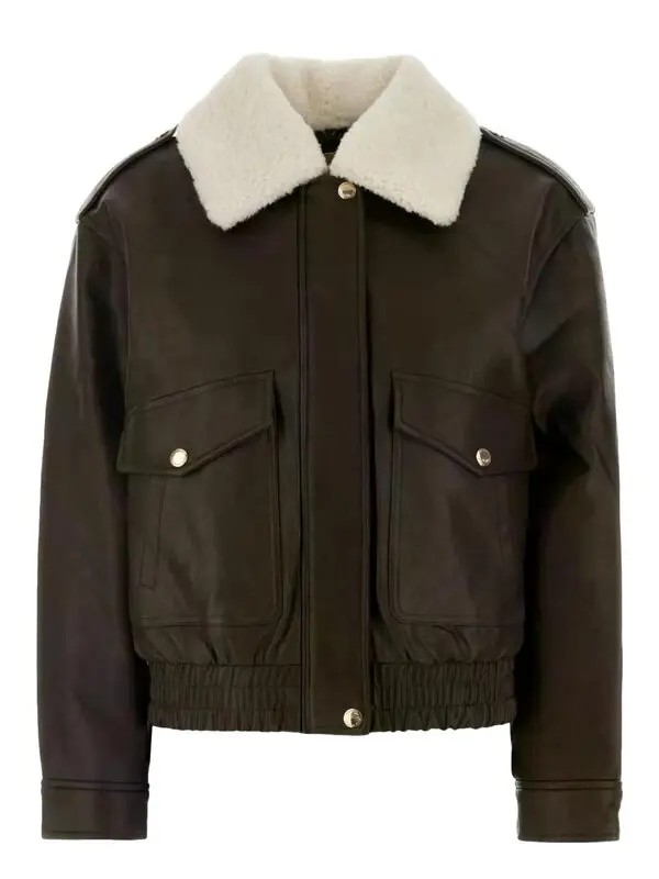 Michael Kors Shearling-collar Jacket - Brown