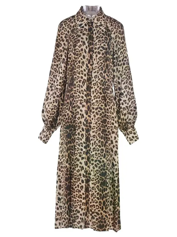 CRIDA MILANO Animal-print Dress - Brown