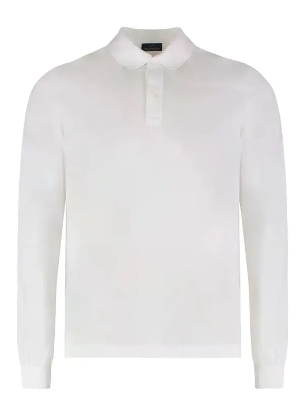 Paul & Shark Long-sleeve Polo Shirt - White
