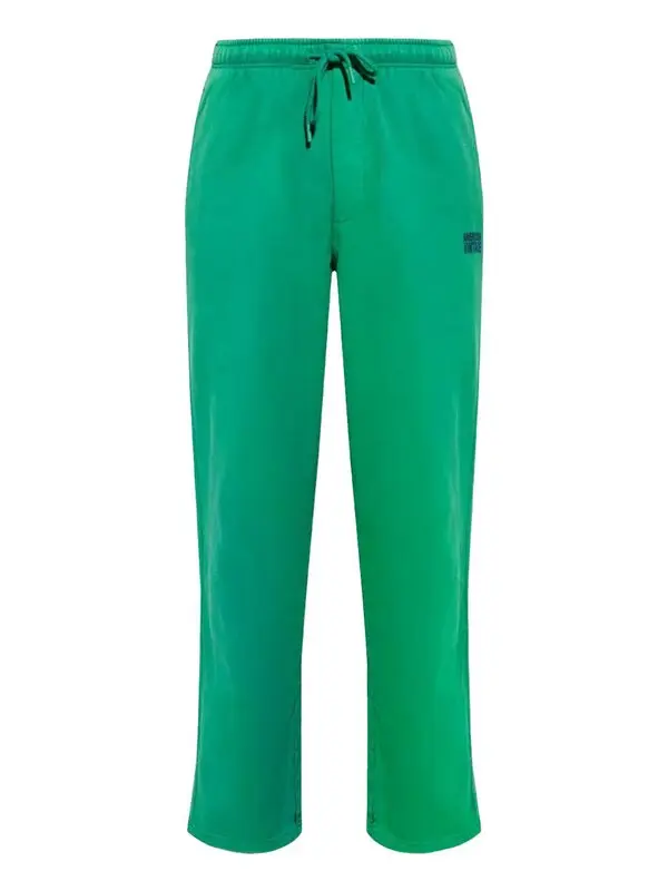 American Vintage Plizzy Logo-print Track Pants - Green