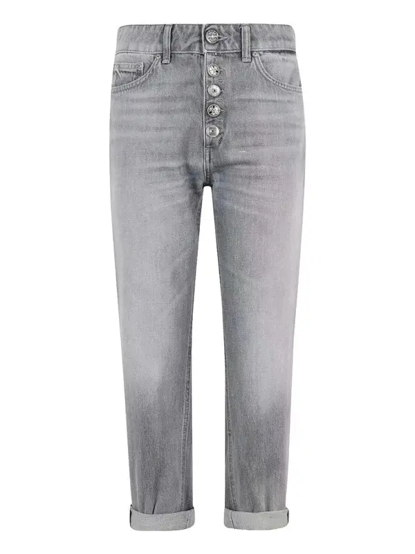 DONDUP Buttoned Denim Jeans - Grey